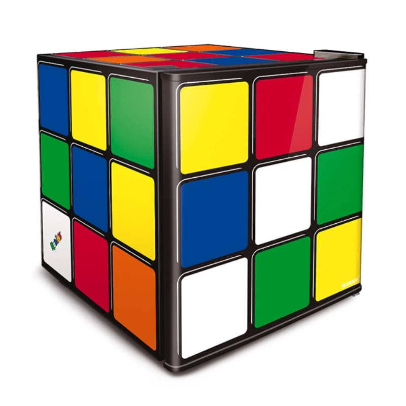 Rubik's Cube Branded Artwork Mini Fridge